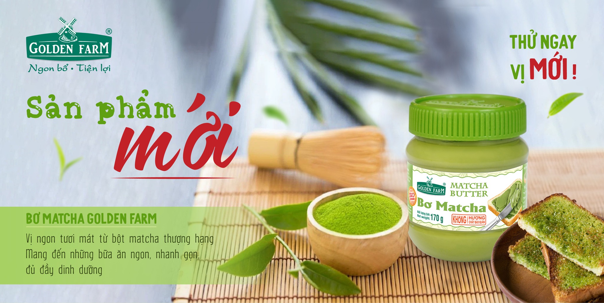 Bơ Matcha Golden Farm 340g - Matcha Butter - HavaMall - Siêu Thị Hàng ...