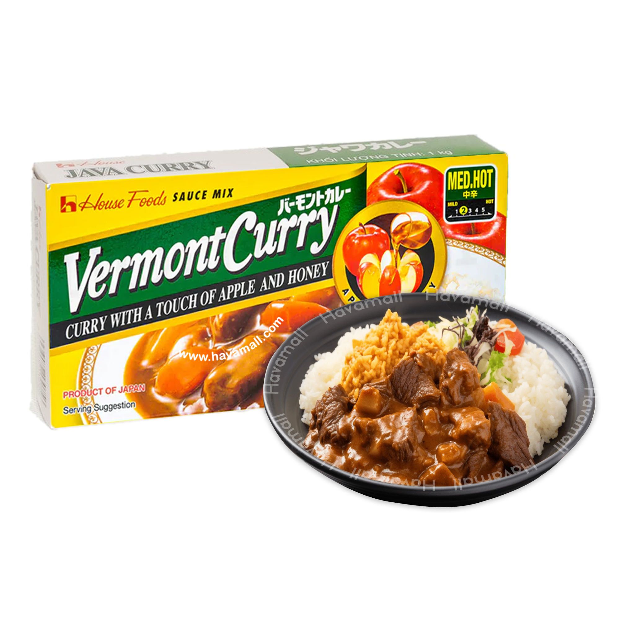 Viên xốt cà ri Nhật Bản Hoàn Chỉnh Vermont Cay Vừa – Curry With A Touch ...