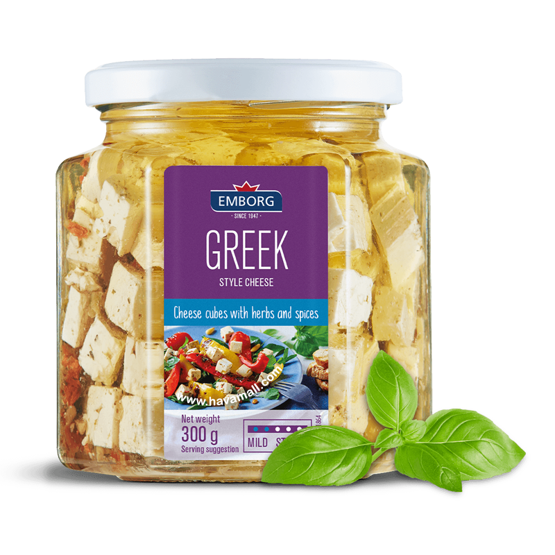 Phô Mai Greek Style Với Oliu Thảo Mộc 300g - Greek Style Cheese Emborg ...
