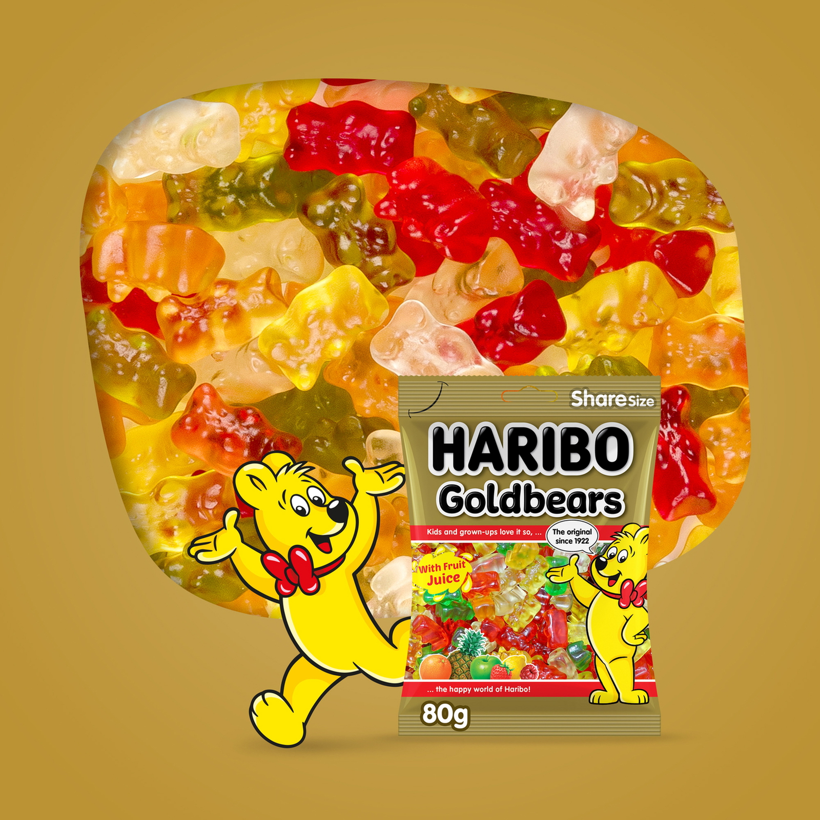 Kẹo Dẻo Hình Gấu Vị Trái Cây Nhập Khẩu Đức 150g - Goldbears Gummy ...