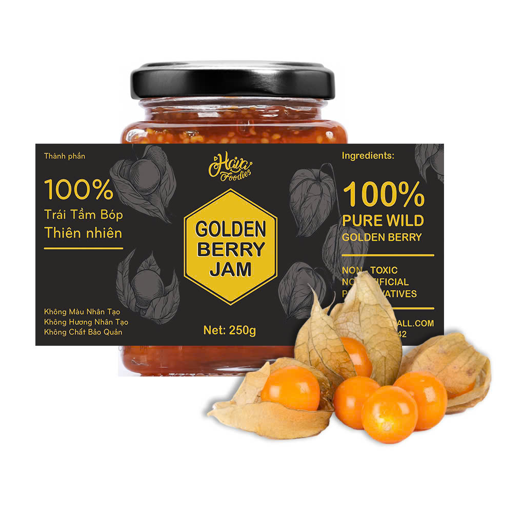 Mứt Tầm Bóp Cao Cấp Havafoodies 250g - Cape Goldenberry Jam - HavaMall ...