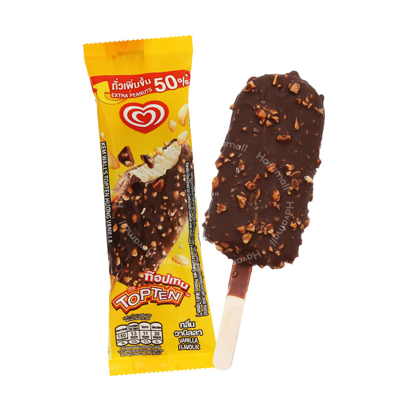 Kem que Topten Vani Wall’s 60g – Wall’s Top Ten Vani Ice Cream ...
