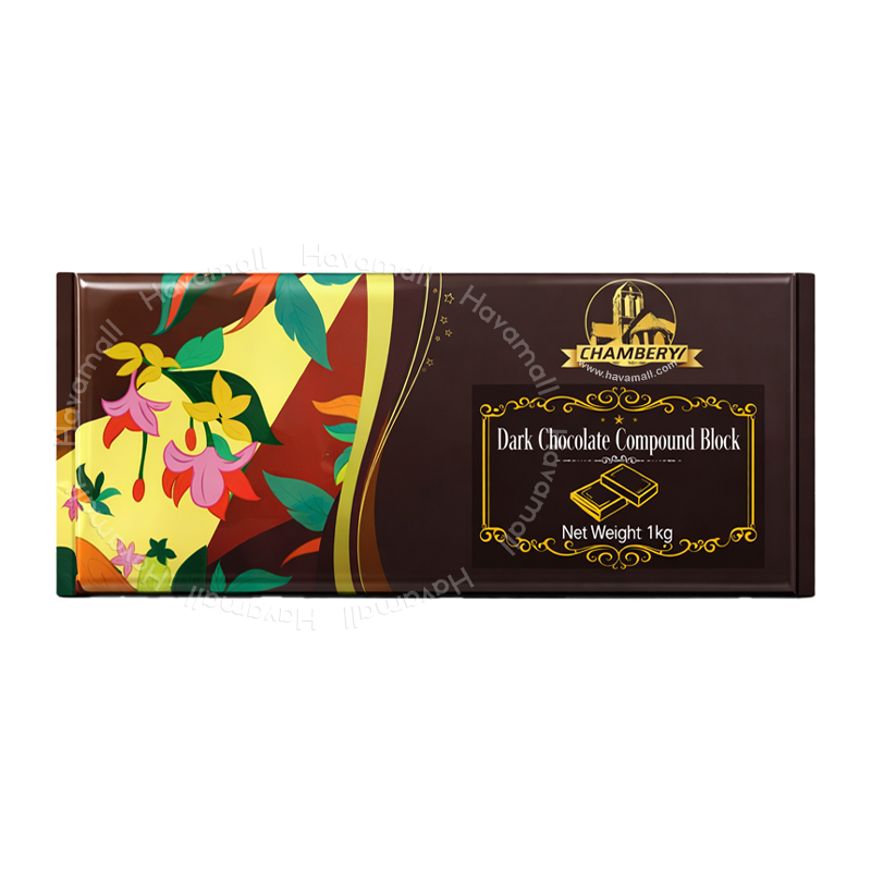 Sô Cô La Đen Dạng Khối Chambery 1kg – Dark Chocolate Compound Block ...